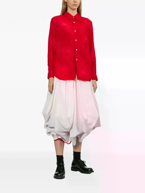 Comme Des Garçons Crease-effect Buttoned Shirt