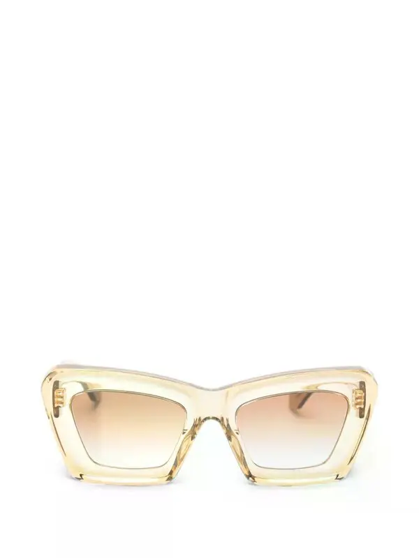 Loewe Geometric Frame Sunglasses - Green
