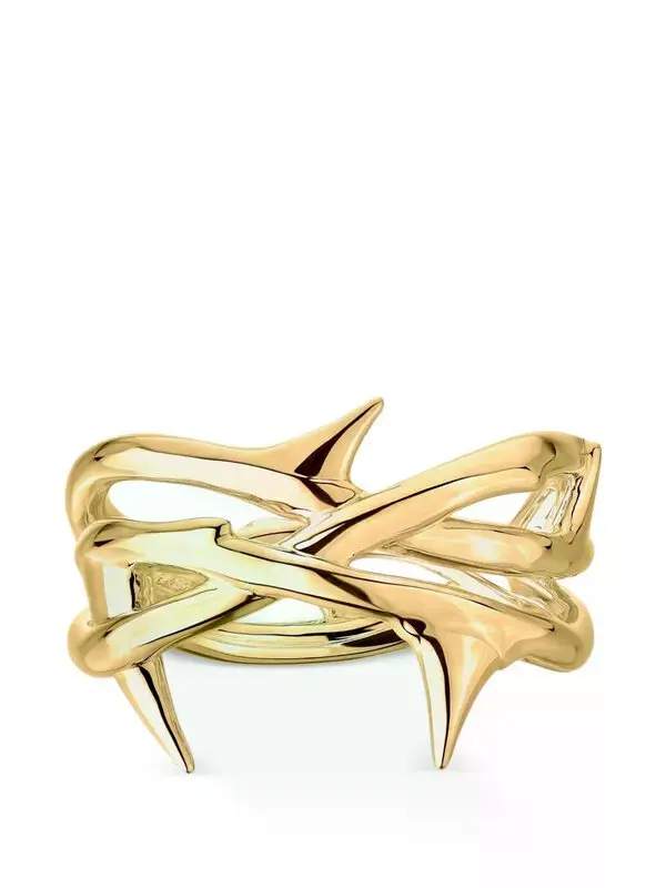 SHAUN LEANE Rose Thorn Triple-band Ring - Gold