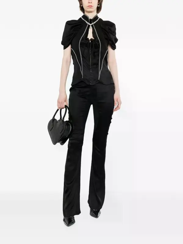 Ottolinger Satin-finish Panelled Flared Trousers