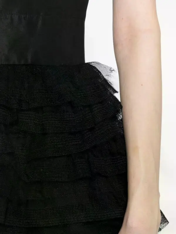 Marc Jacobs Tiered Tulle V-neck Dress