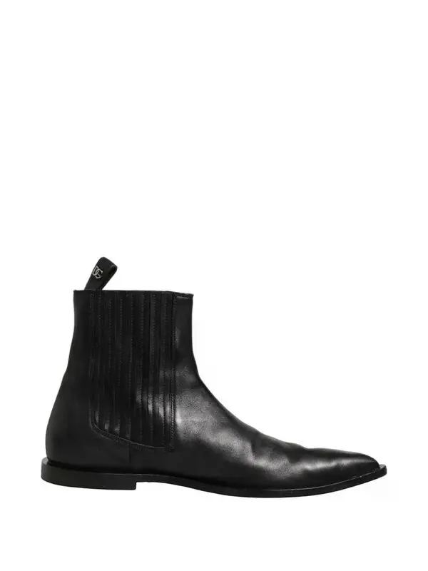 Dolce & Gabbana Leather Ankle Boots