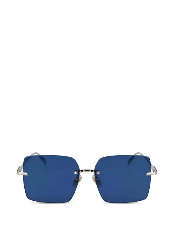 FERRAGAMO Rimless Square Sunglasses - Blue