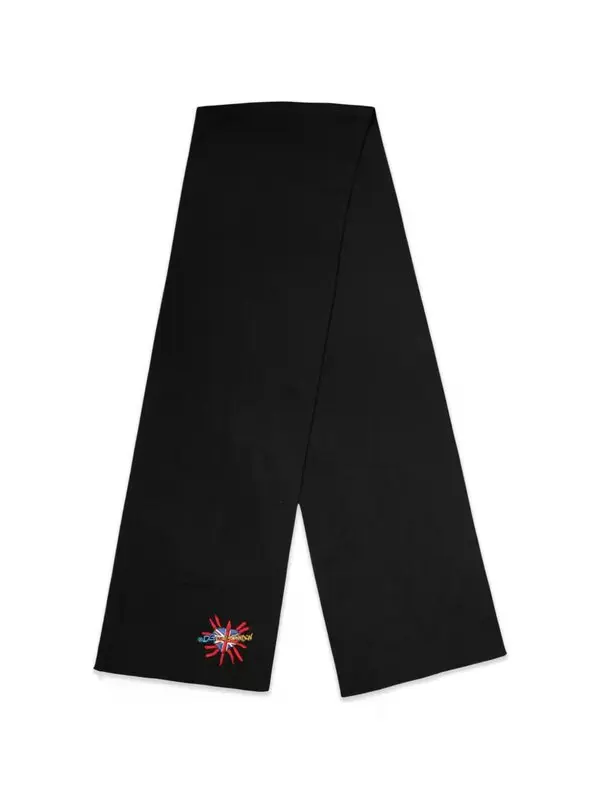 Dolce & Gabbana Dg Loves London Embroidered Scarf - Black