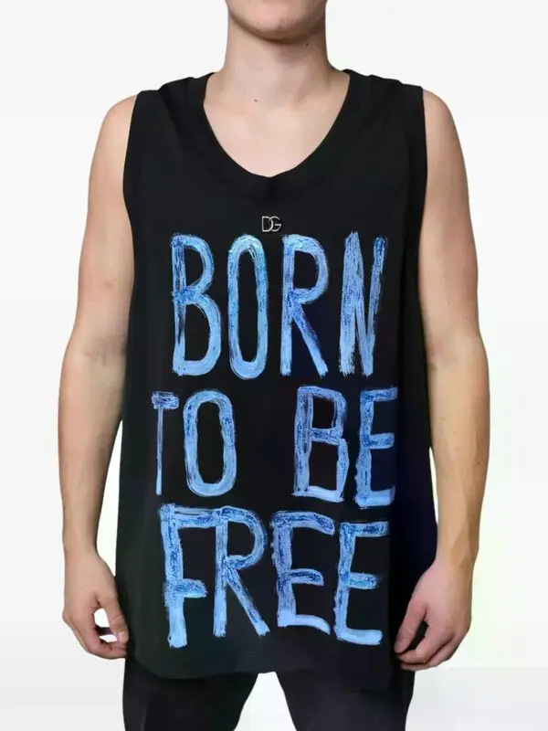 Dolce & Gabbana Graphic-print Tank Top