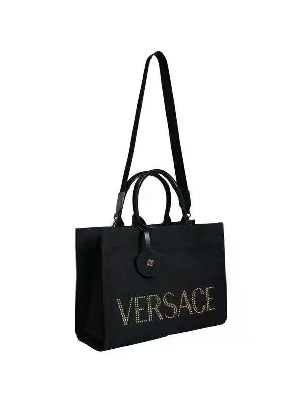 Versace Studded Logo Tote Bag