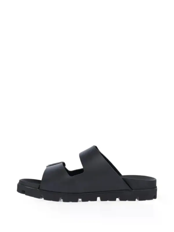 Prada Logo Buckle Fastening Sandals