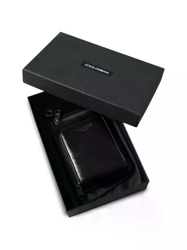 Dolce & Gabbana Eyelet-detail Leather Wallet