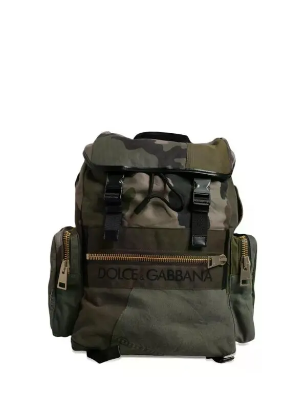 Dolce & Gabbana Patchwork Camouflage Backpack