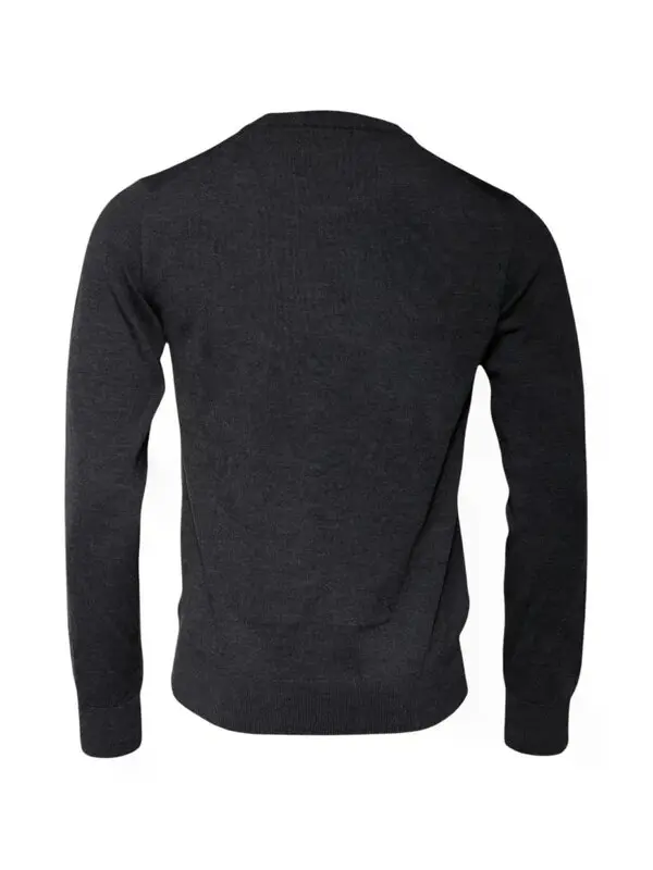 Dolce & Gabbana Logo Plaque Crew Neck Sweater