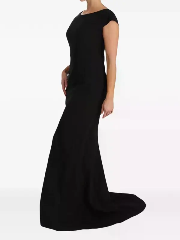 Dolce & Gabbana Crepe Boat Neck Cap Sleeve Dress