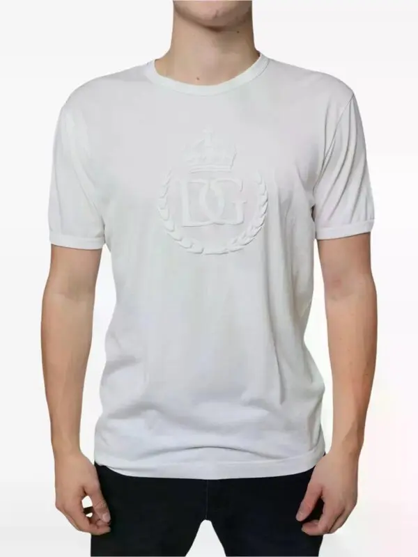 Dolce & Gabbana Embossed Crest-logo T-shirt