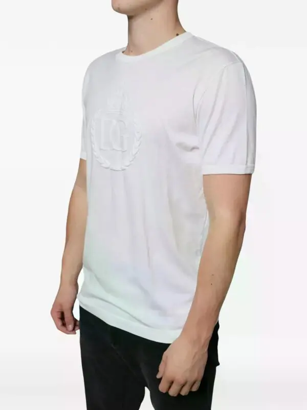 Dolce & Gabbana Embossed Crest-logo T-shirt