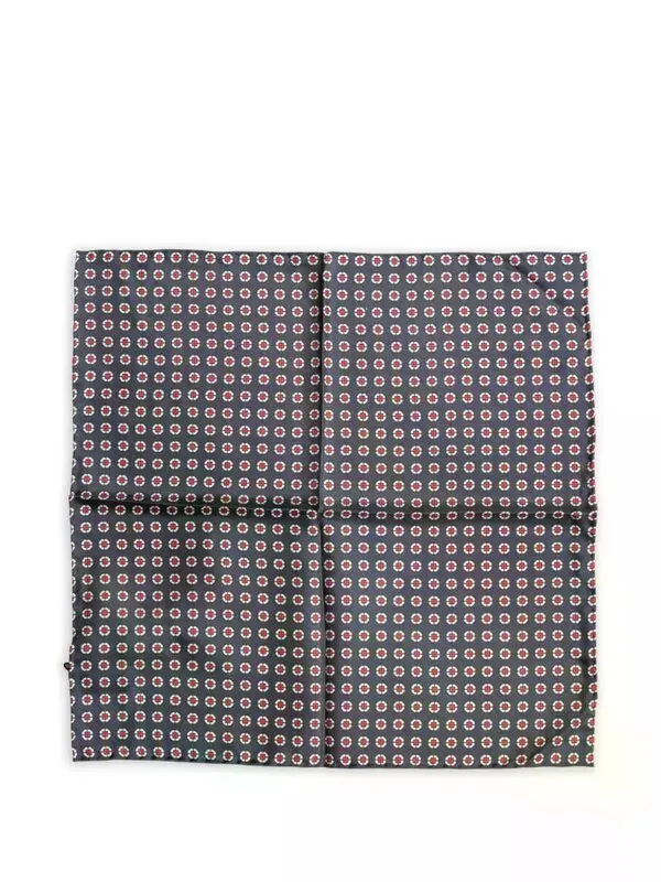 Dolce & Gabbana Patterned Silk Pocket Square