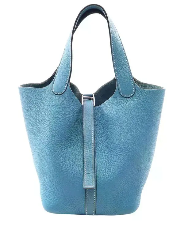 Hermès Clemence Picotin 18 Handbag - Blue
