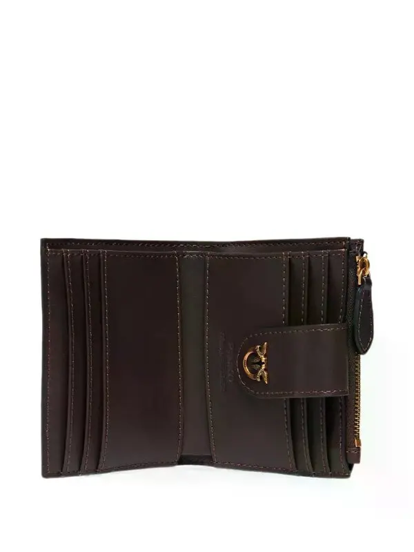 Pinko Love Birds Leather Wallet - Brown