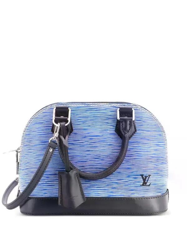 LOUIS VUITTON Alma Handbag Epi Leather Bb Satchel - Blue