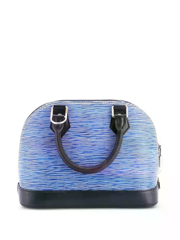 LOUIS VUITTON Alma Handbag Epi Leather Bb Satchel - Blue