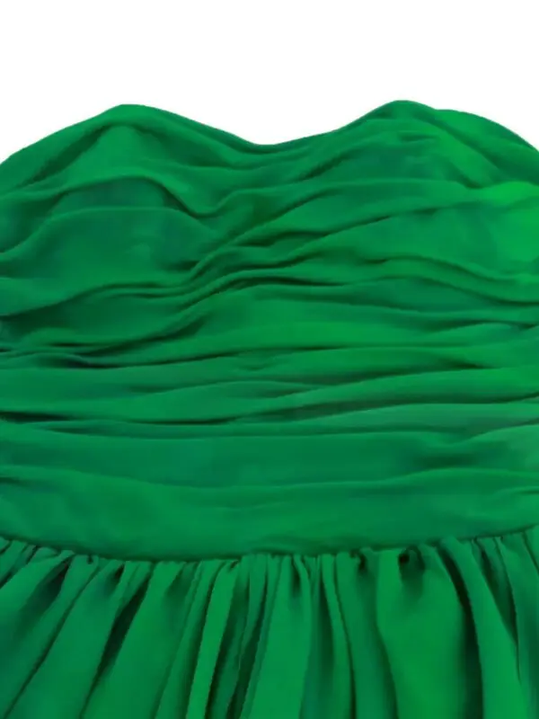 Dolce & Gabbana Pleated Silk Midi Dress