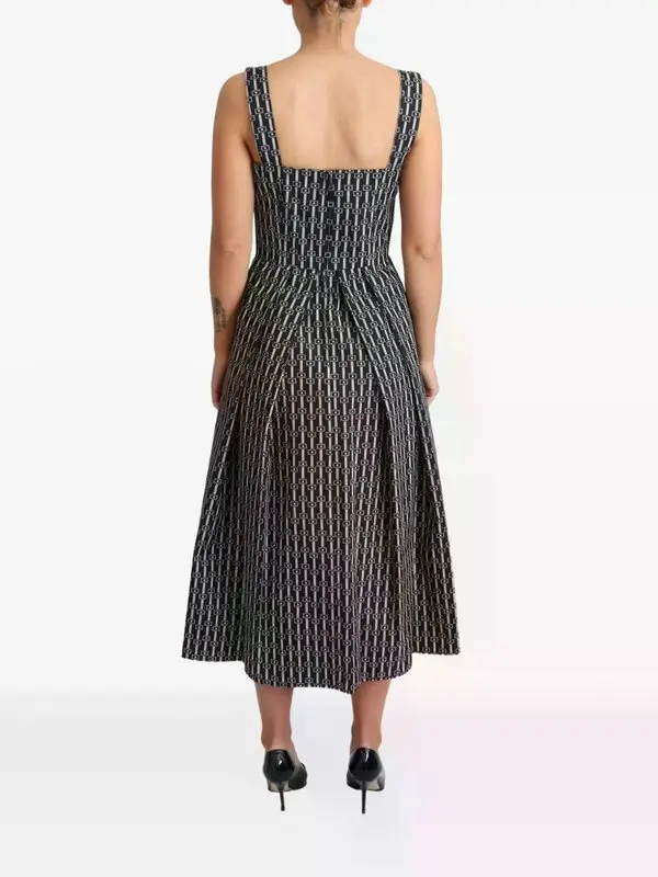 Dolce & Gabbana Geometric Print A-line Midi Dress
