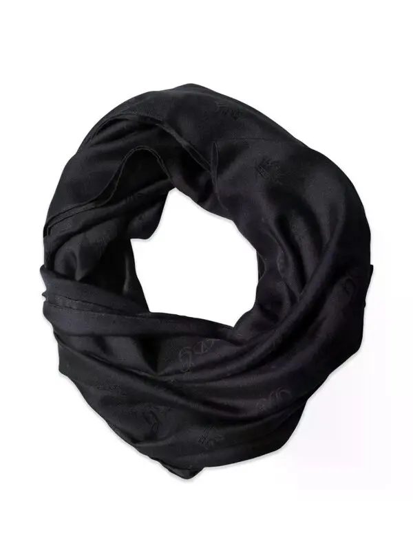 Dolce & Gabbana Crown-print Scarf - Black