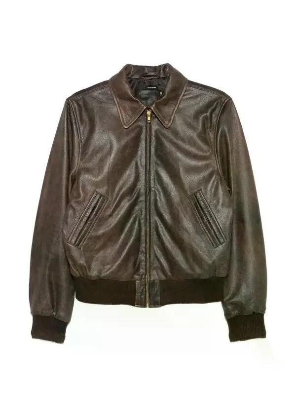 R13 Boyfriend Distressed Leather Jacket
