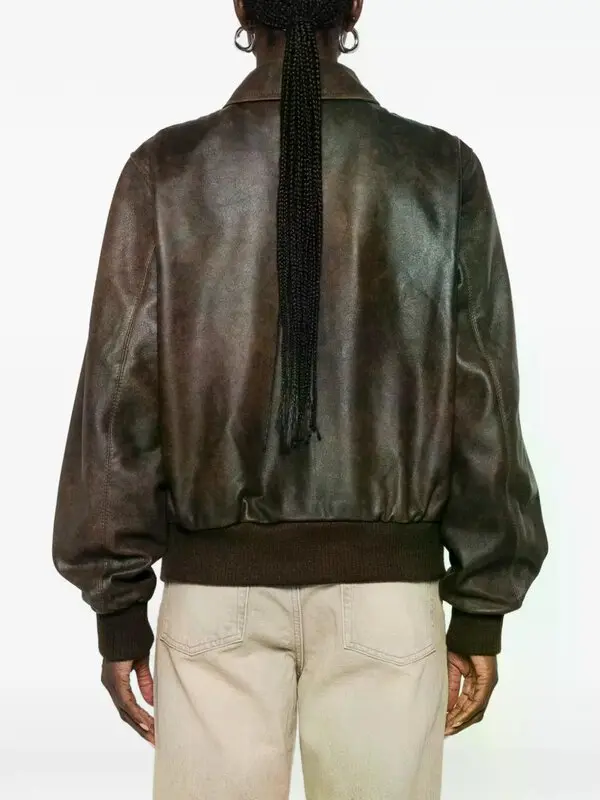 R13 Boyfriend Distressed Leather Jacket
