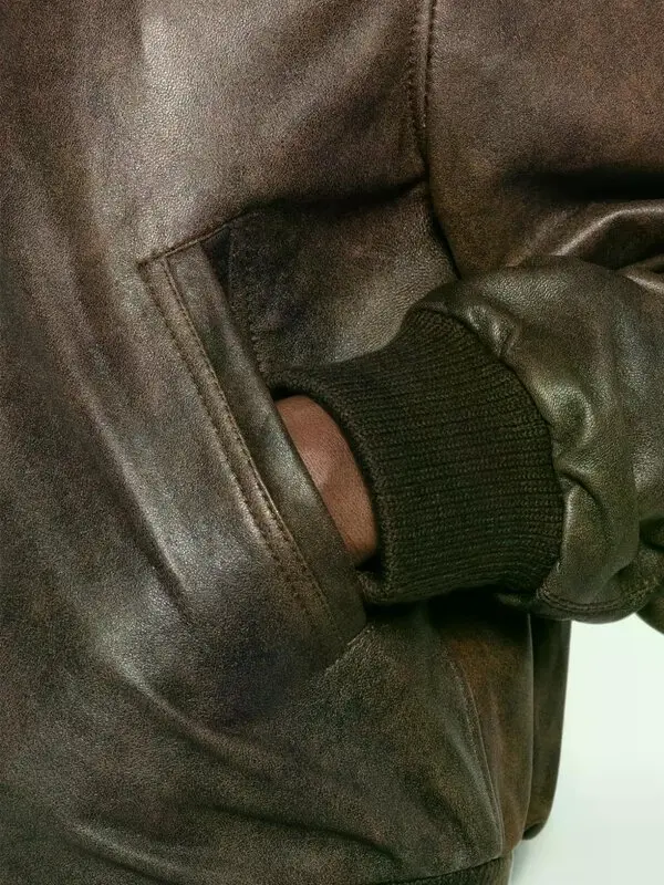 R13 Boyfriend Distressed Leather Jacket