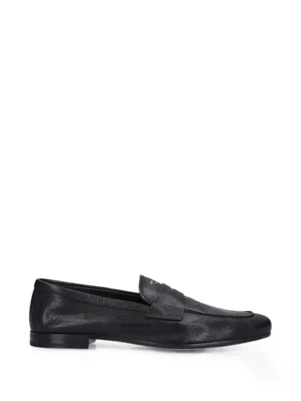 Prada Logo-print Leather Loafers