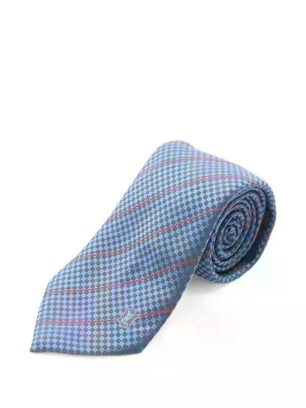 LOUIS VUITTON Logo Detail Neck Tie - Blue