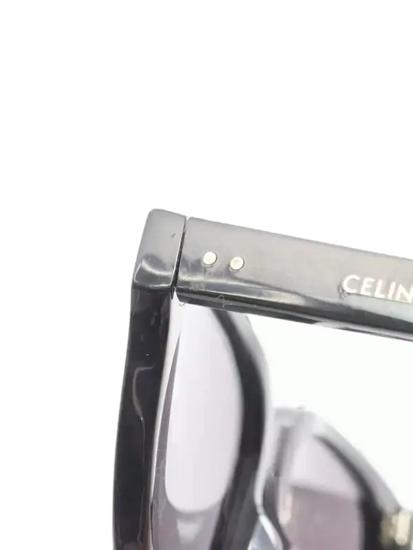Celine Square Frame Sunglasses With Silver-tone Studs