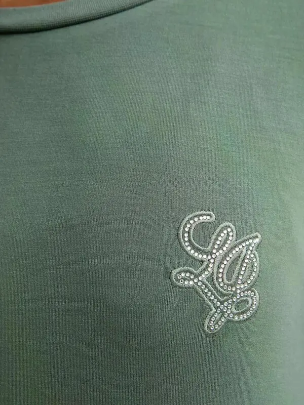 Liu Jo Logo Embellished Crew Neck Sweatshirt