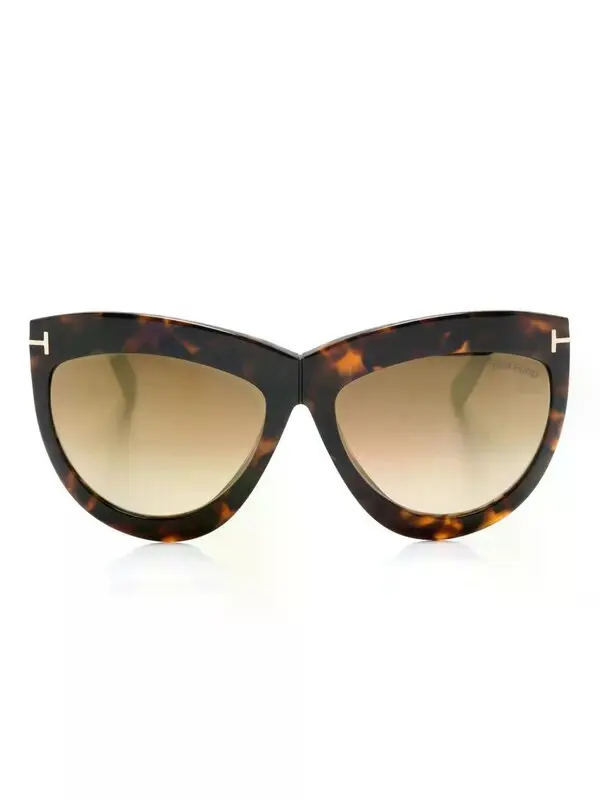 TOM FORD Butterfly Frame Sunglasses - Brown