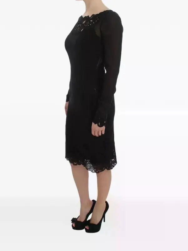 Dolce & Gabbana Laser-cut Silk Midi Dress