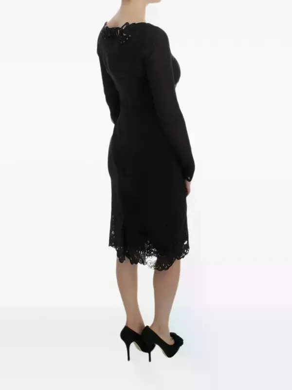 Dolce & Gabbana Laser-cut Silk Midi Dress