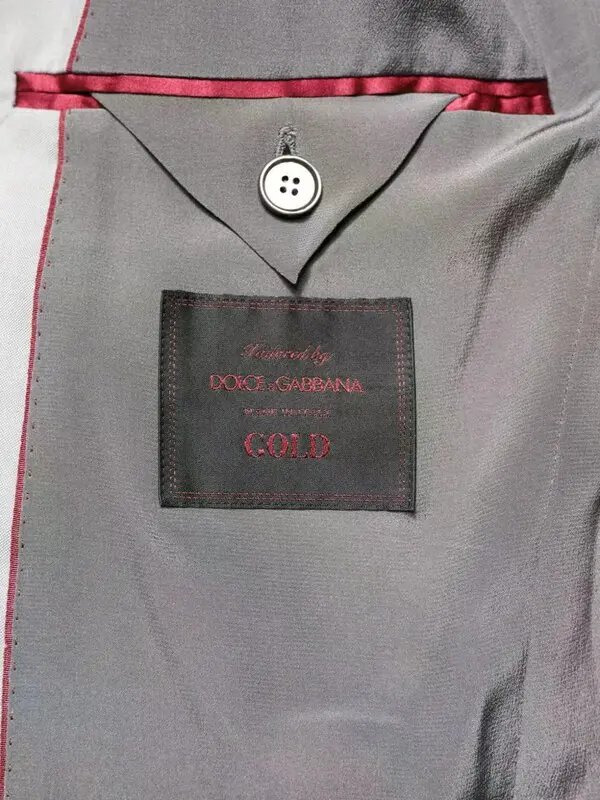 Dolce & Gabbana Gold Notched-lapel Single-breasted Suit