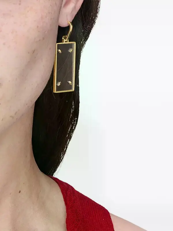 MAISON MARGIELA Rectangular Drop Earrings