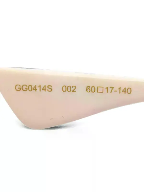 Gucci Tone Square Frame Sunglasses With Grey Tinted Lenses