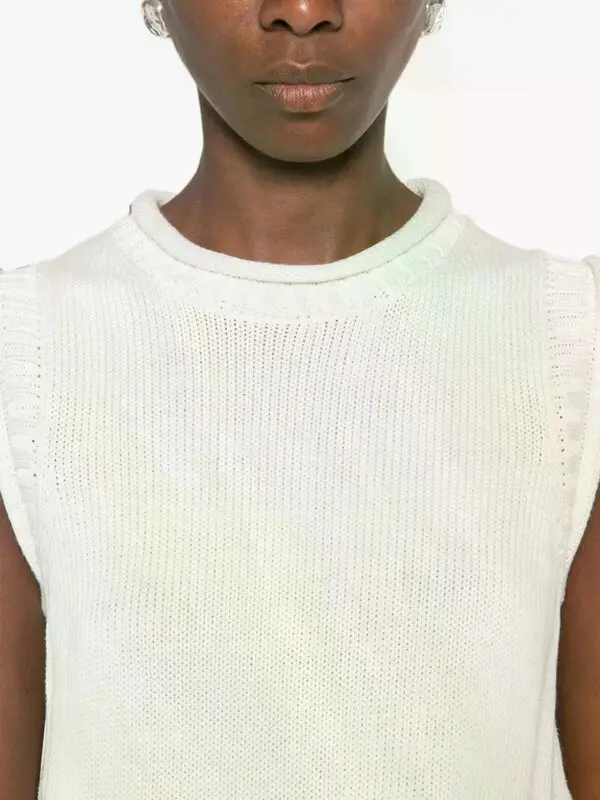 Loulou De Saison Effy Sleeveless Vest - White