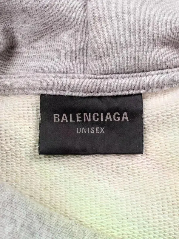 Balenciaga Distressed Slogan Print Hoodie