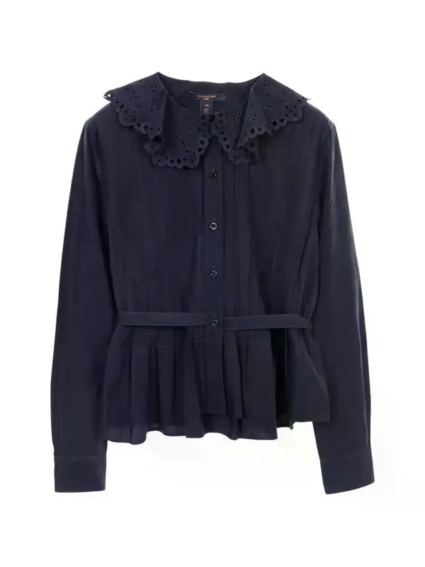 LOUIS VUITTON Pin-tuck Belted Shirt