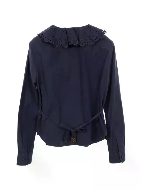 LOUIS VUITTON Pin-tuck Belted Shirt