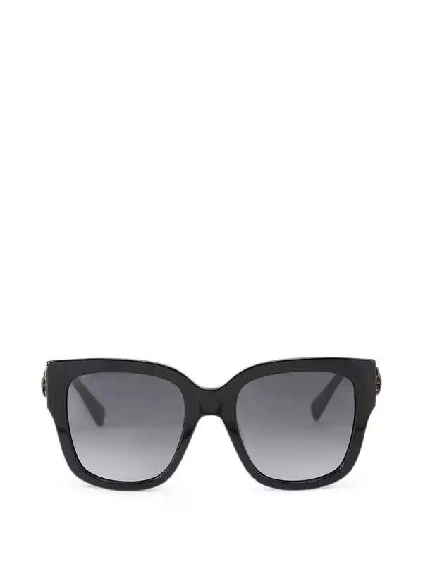 Kurt Geiger Eagle-plaque Square Frame Sunglasses - Black
