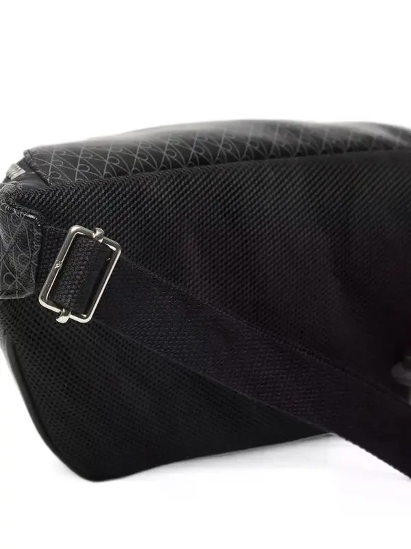 Calvin Klein Monogram Print Logo Plaque Belt Bag