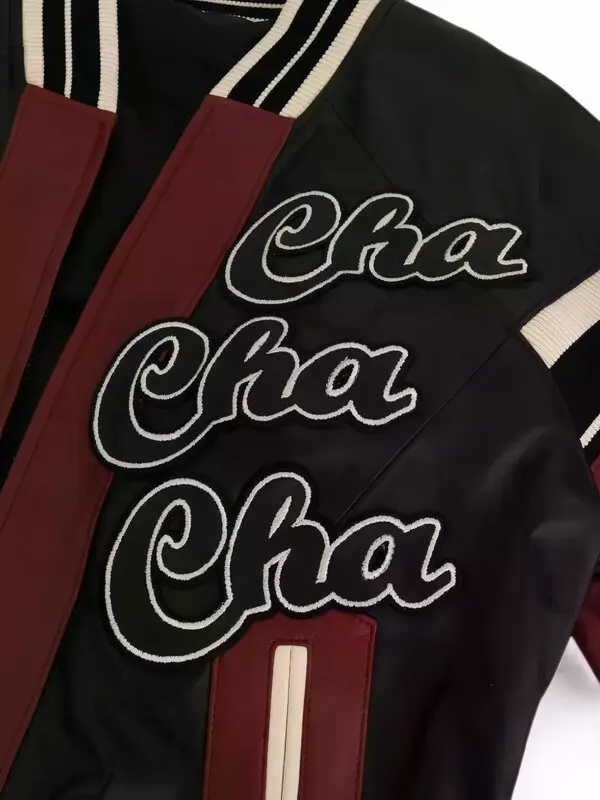 Dolce & Gabbana Color-blocked Leather Bomber Jacket