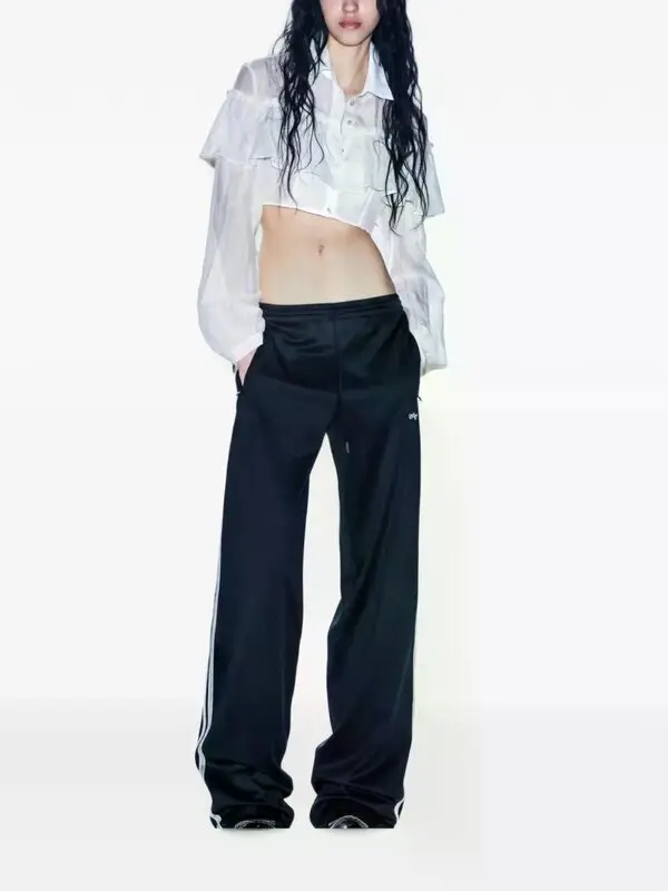 ANIYE BY Sheer Ruffle Cropped Shirt