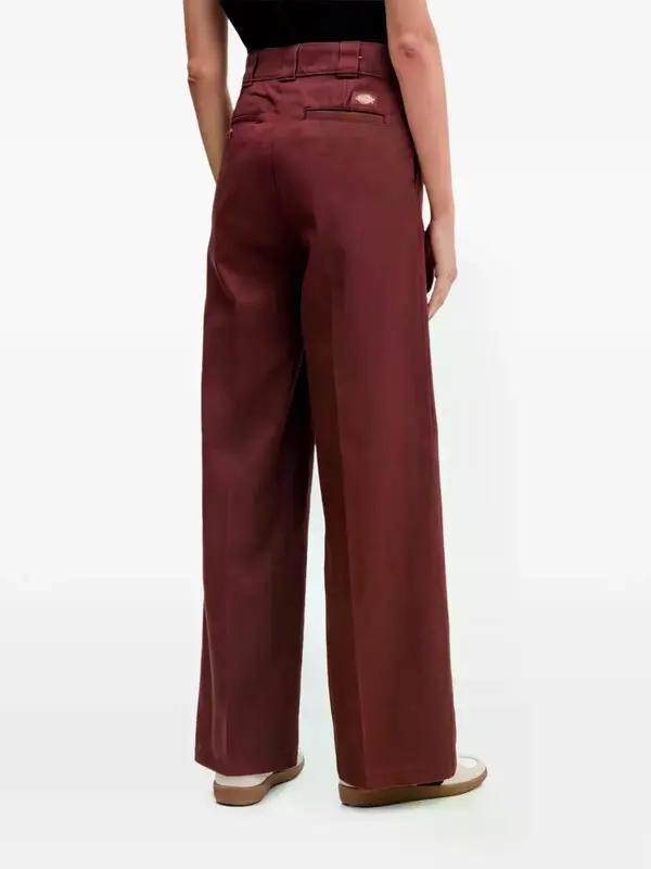Dickies Wide-leg Trousers With Logo Patch