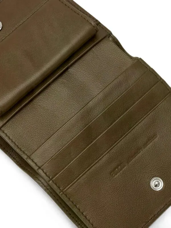 AMI Paris Cowhide-leather Bifold Wallet With De Coeur