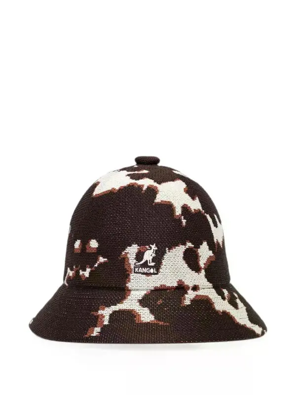 KANGOL Patterned Bucket Hat - Brown