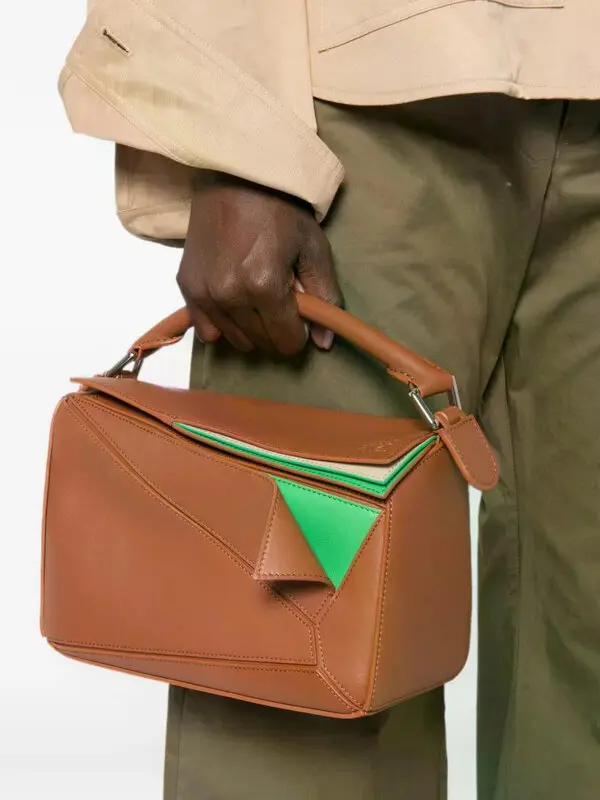 Loewe Leather Tote Bag - Brown